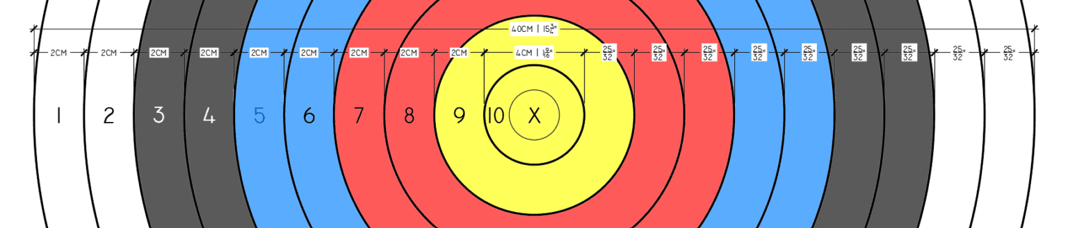 Essential 40cm Target Guide for Archery - Archery Compass